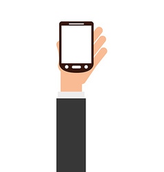Hand phone - concept flat design Royalty Free Vector Image