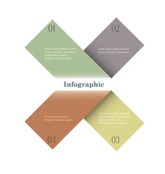 Modern round design template for infographics Vector Image
