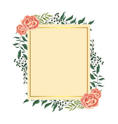 Spring floral frame Royalty Free Vector Image - VectorStock