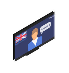 Learning language concept Royalty Free Vector Image