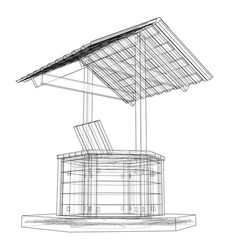 Water well project Royalty Free Vector Image - VectorStock