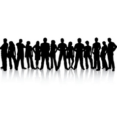 Crowd of people Royalty Free Vector Image - VectorStock