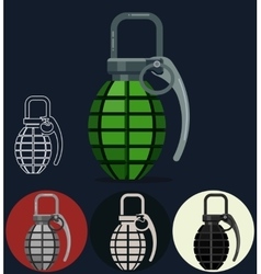 Hand grenade Royalty Free Vector Image - VectorStock