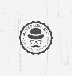 Barber shop logo western style Royalty Free Vector Image