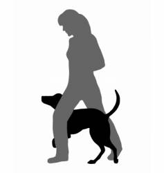 Dog obedience Royalty Free Vector Image - VectorStock