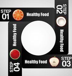 Healthy food infographics Royalty Free Vector Image