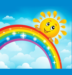 Rainbow topic image 2 Royalty Free Vector Image