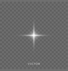 Star light shine bright starlight rays sparks Vector Image