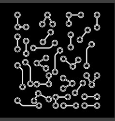 Chip white path icon Royalty Free Vector Image