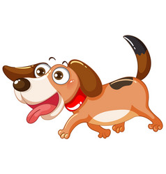 Cute dog cartoon Royalty Free Vector Image - VectorStock
