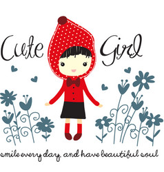 Happy day doodle cartoon Royalty Free Vector Image