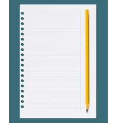 Notebook and pen Royalty Free Vector Image - VectorStock