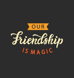 Best friends ever friendship day cute poster Vector Image