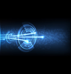 Star with technology background Royalty Free Vector Image