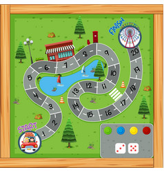 Road trip game board Royalty Free Vector Image