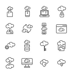 Cloud computing sync icon Royalty Free Vector Image