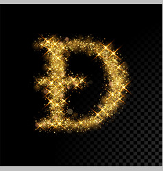 Smoke font letter d Royalty Free Vector Image - VectorStock