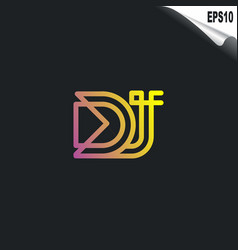 Initial letter 2k design logo template Royalty Free Vector