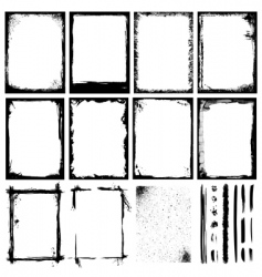 Decorative frames and borders rectangle set 5 Vector Image