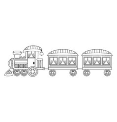 Train with two bogies Royalty Free Vector Image