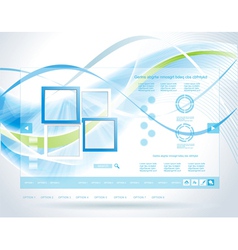 Wooden frame template with green grass and Vector Image