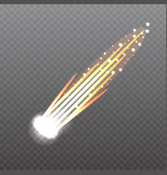 Image of colorful light trails with motion Vector Image