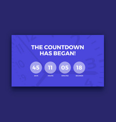 Countdown timer Royalty Free Vector Image - VectorStock