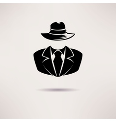 Icon spy secret agent the mafia icon Royalty Free Vector