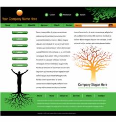 Man with tree roots Royalty Free Vector Image - VectorStock