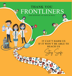Thank you frontliners for keeping us safe and well