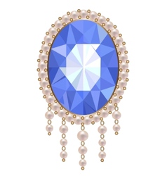 Brooch Royalty Free Vector Image - VectorStock