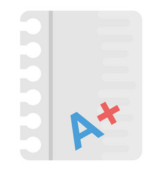 A grade text graphic Royalty Free Vector Image