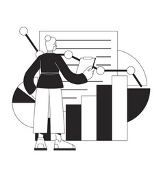 Celebrating success monochrome concept spot Vector Image
