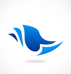 Paper fold document file abstract logo Royalty Free Vector