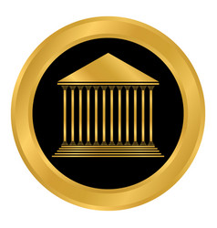 Bank button Royalty Free Vector Image - VectorStock