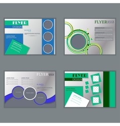 Set horizontal flyers template Royalty Free Vector Image