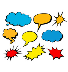 Halloween speech bubbles Royalty Free Vector Image
