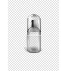 Transparent flacon image Royalty Free Vector Image