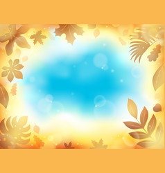 Leaves theme background 1 Royalty Free Vector Image