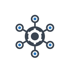 Network tree icon Royalty Free Vector Image - VectorStock