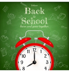 Learning time clock set Royalty Free Vector Image