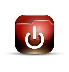 Color power button Royalty Free Vector Image - VectorStock