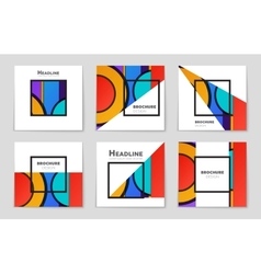 Modern cover design background set a4 format Vector Image