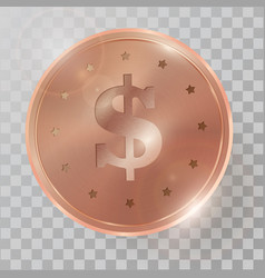 American one cent coin Royalty Free Vector Image