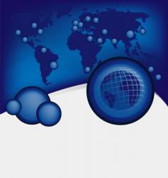 Global design background Royalty Free Vector Image