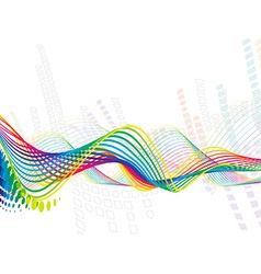 Abstract rainbow wave line Royalty Free Vector Image