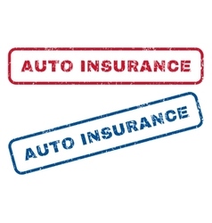 Auto Insurance Rubber Stamps Royalty Free Vector Image