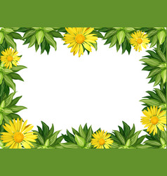 A green nature leaf border Royalty Free Vector Image