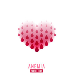 Anemia symptoms icons Royalty Free Vector Image