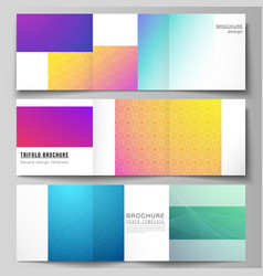 Template for square design brochure magazine Vector Image